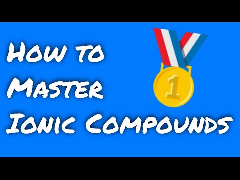 Introduction to Ionic Compounds | How to Name an Ionic Compound and Write Its Formula