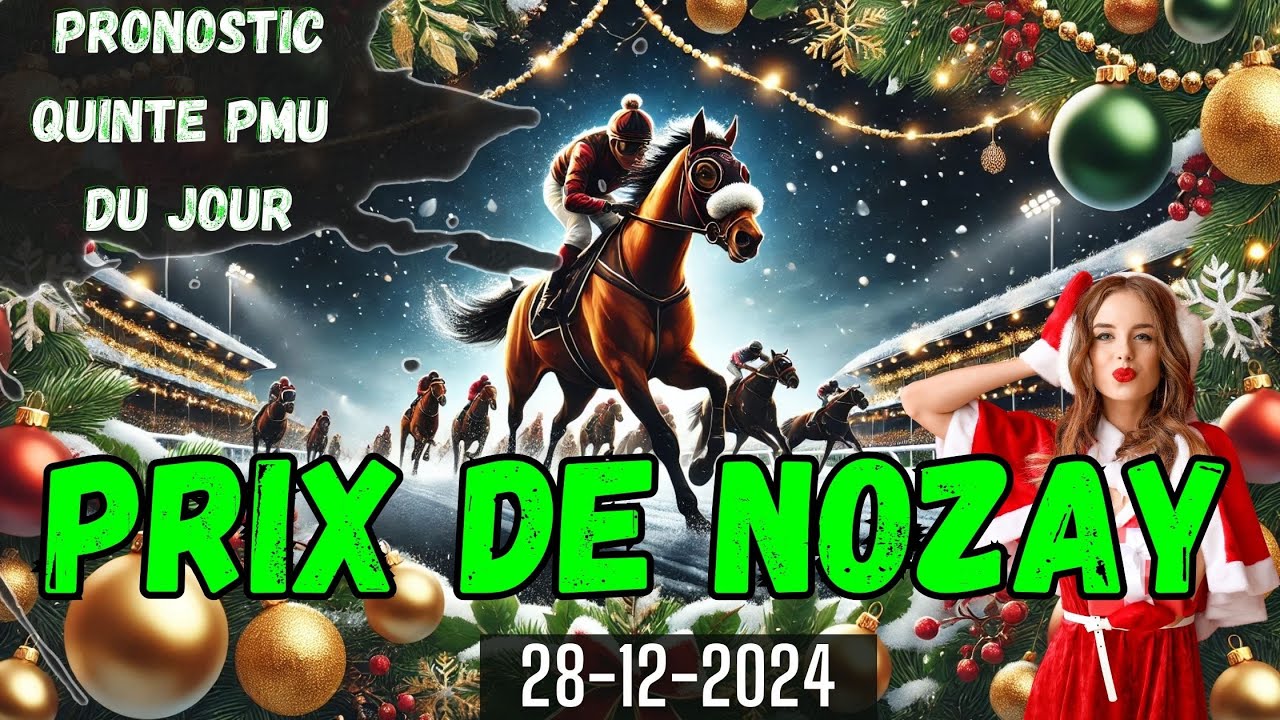 🎯 PRONOSTIC QUINTÉ+ PMU DU JOUR - 28/12/2024 - PRIX DE NOZAY 🏇