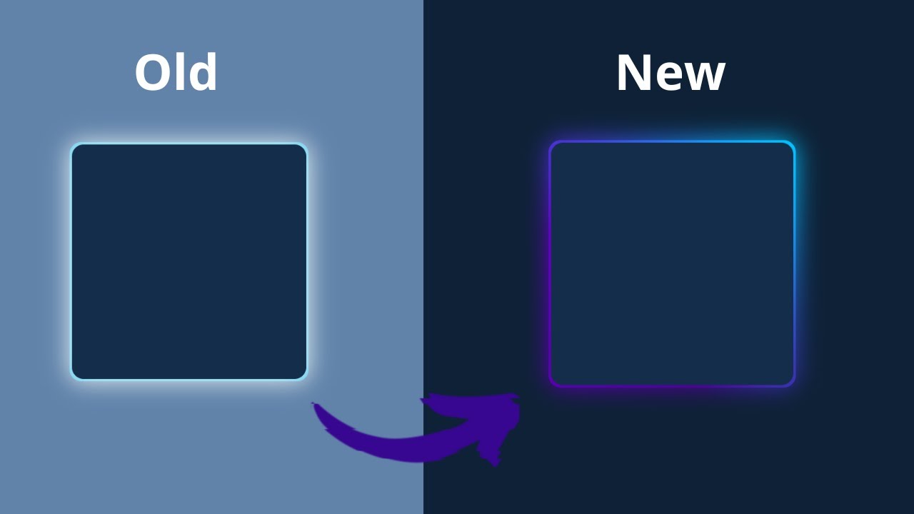 Modern CSS Border & Box Shadow Gradient Effect | Old vs New Design