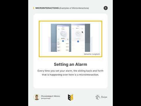 Ep. 18: Microinteraction - Examples of Microinteractions 1.(Alarm) #figma #microinteractions #uiux