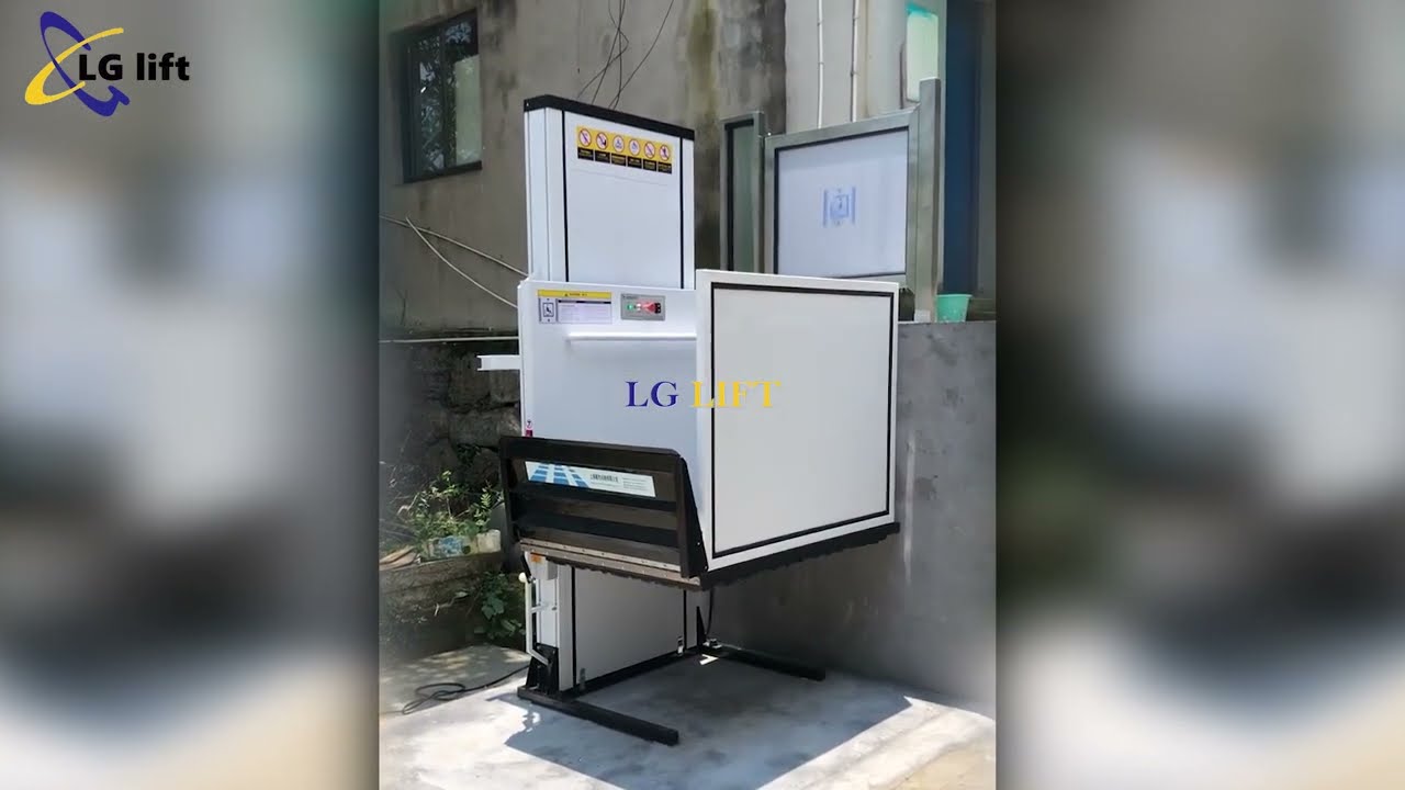 1.5m wheelchair lift with Automatic ramp by LGLIFT