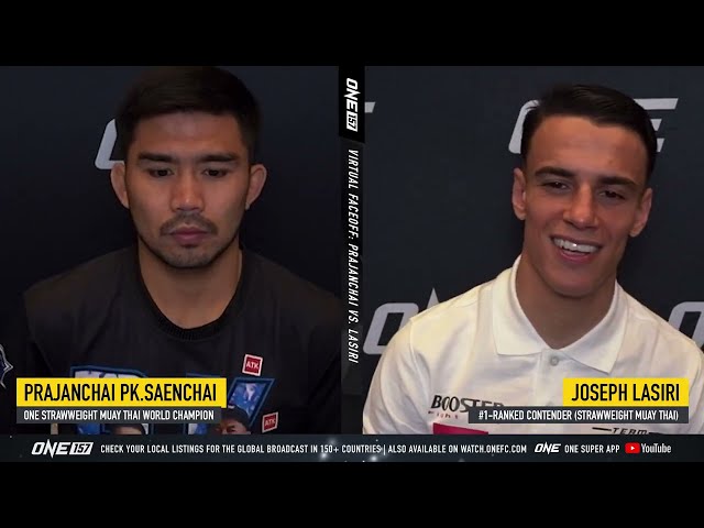 Watch: Prajanchai PK.Saenchai vs. Joseph Lasiri ONE 157 face-off interview