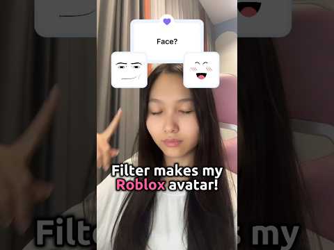 Filter creates my Roblox avatar!! #roblox #robloxshorts