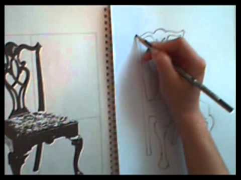 Szék rajzolása | A rajzolás technikája