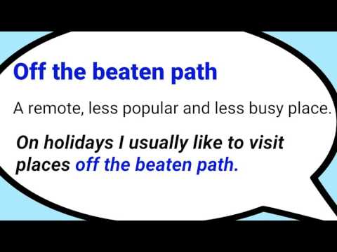 Off the beaten path