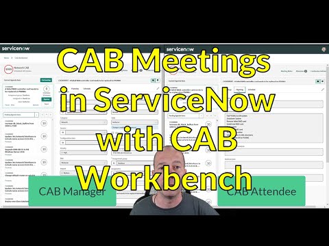 CAB Meetings in ServiceNow with CAB Workbench