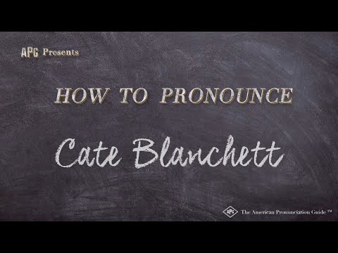 How to Pronounce Cate Blanchett (Real Life Examples!)