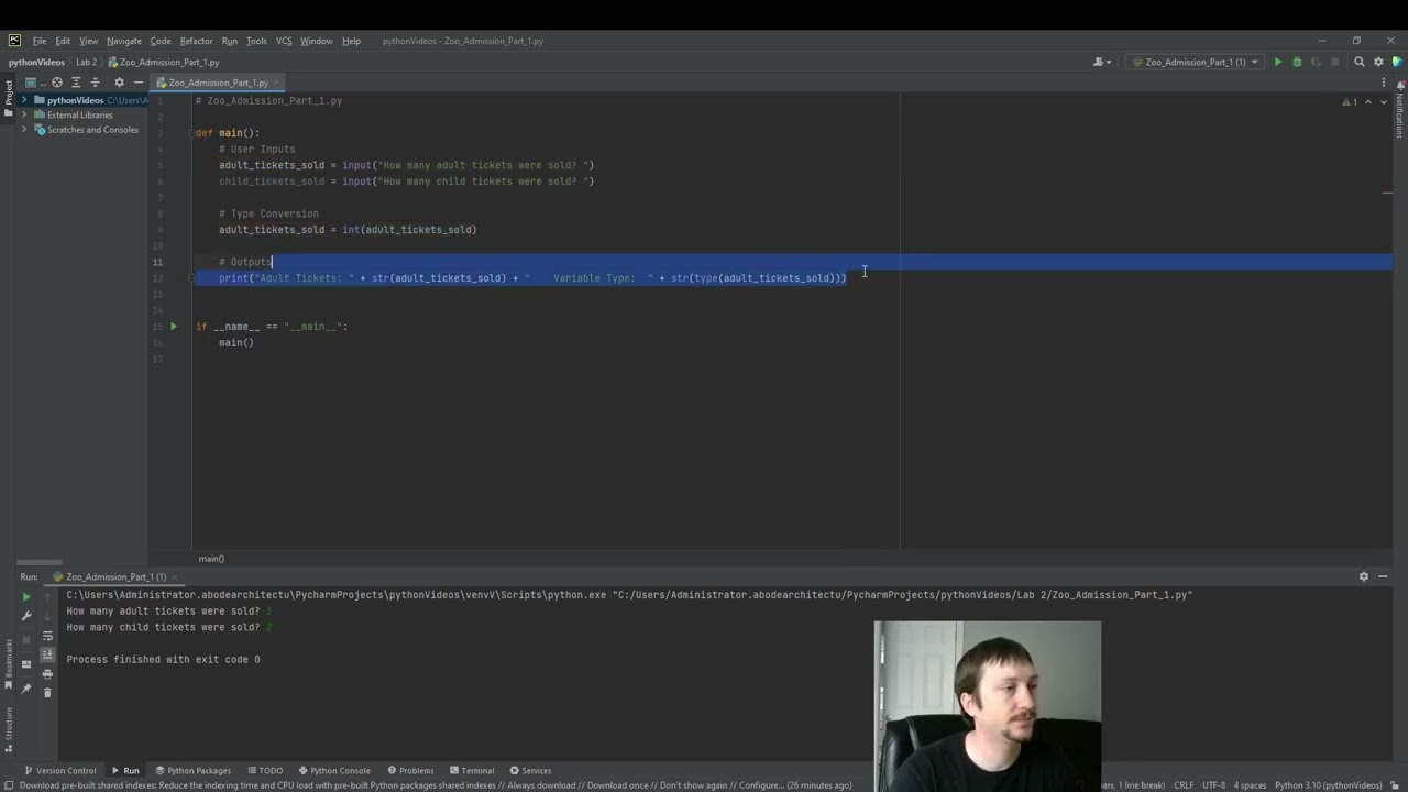 Input & Type Conversion - Python for Beginners