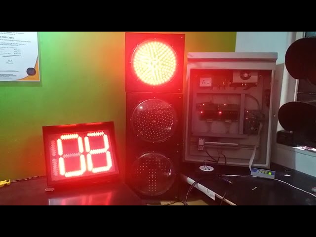 Traffic Signal Countdown Timer - 5 Watt Solar Traffic Warning Lamp ...