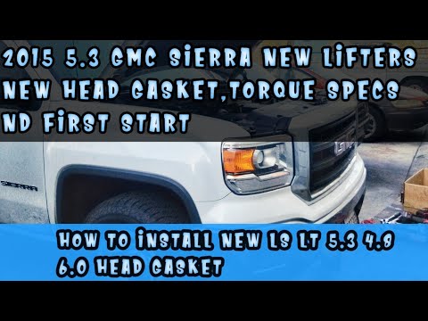 How to install the lifters,head gasket,head torque specs on gmc Sierra or Chevy Silverado 2012-2018