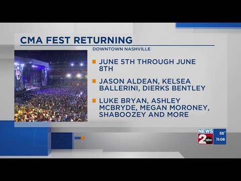CMA Fest 2025: Artist lineup announced