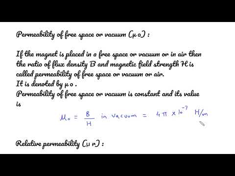 1.14.1 Absolute permeability | Electrical Engineering
