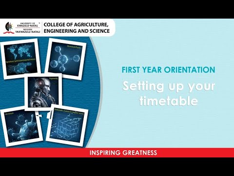 CAES Orientation - Setting up your timetable
