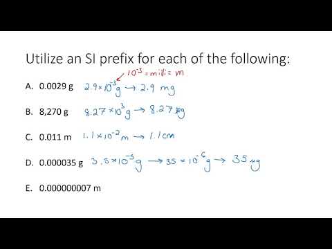 1a Scientific Notation Prefixes and Unit Conversion