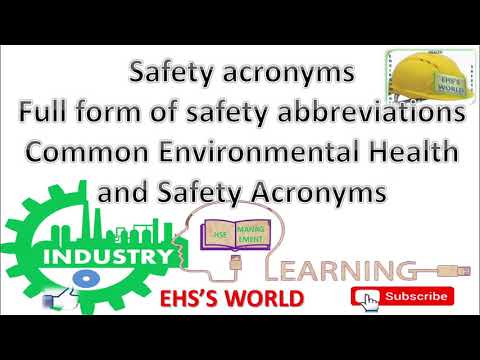 Safety Acronyms,Top 25 Full form of safety, Common Safety Acronym, safety abbreviations, HSE Acronym