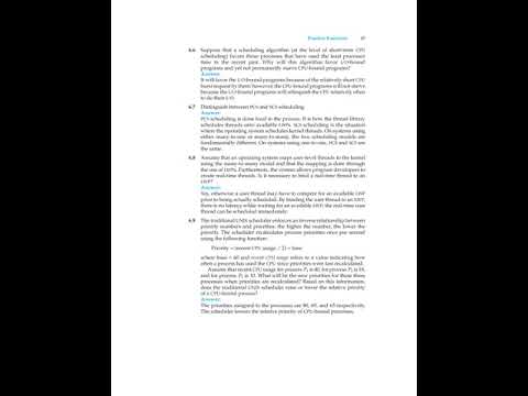 CPU Scheduling practice Exercises | Question and Answers | Assignment and Quiz