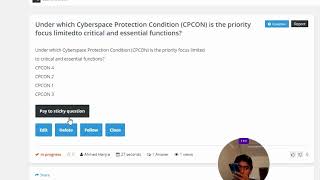 [FREE] Under which Cyberspace Protection Condition (CPCON) is the ...