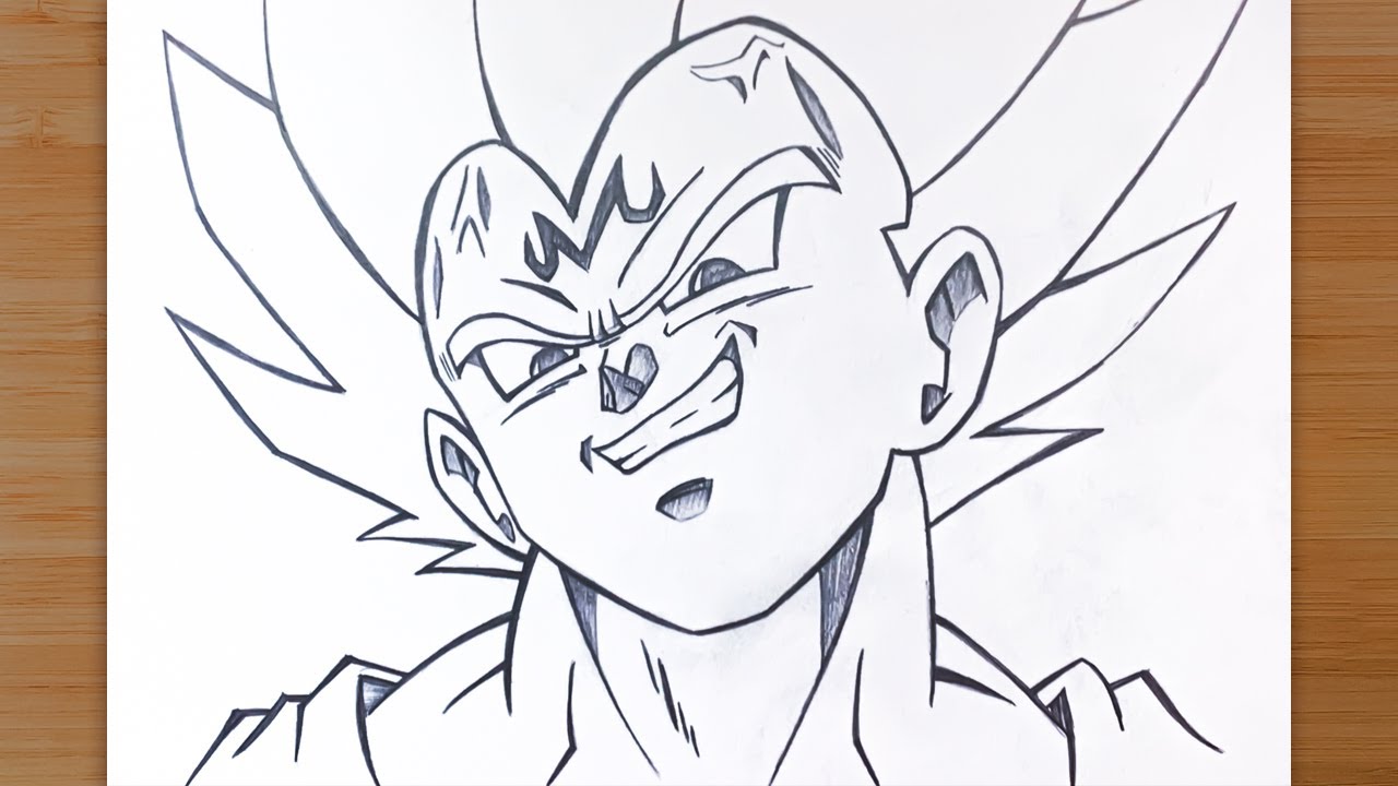How to Draw Majin Vegeta ✨ Step by Step in Pencil ✏️ (2024 - 2025)