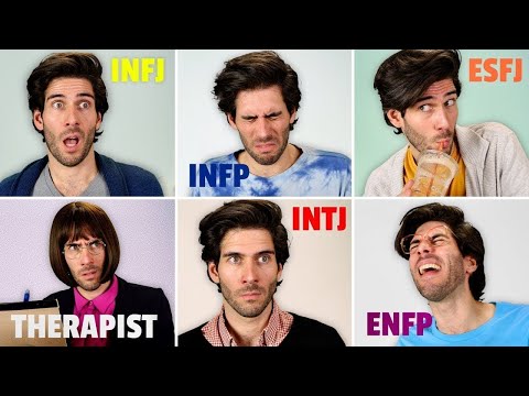 16 Personalities Interacting in Group Therapy