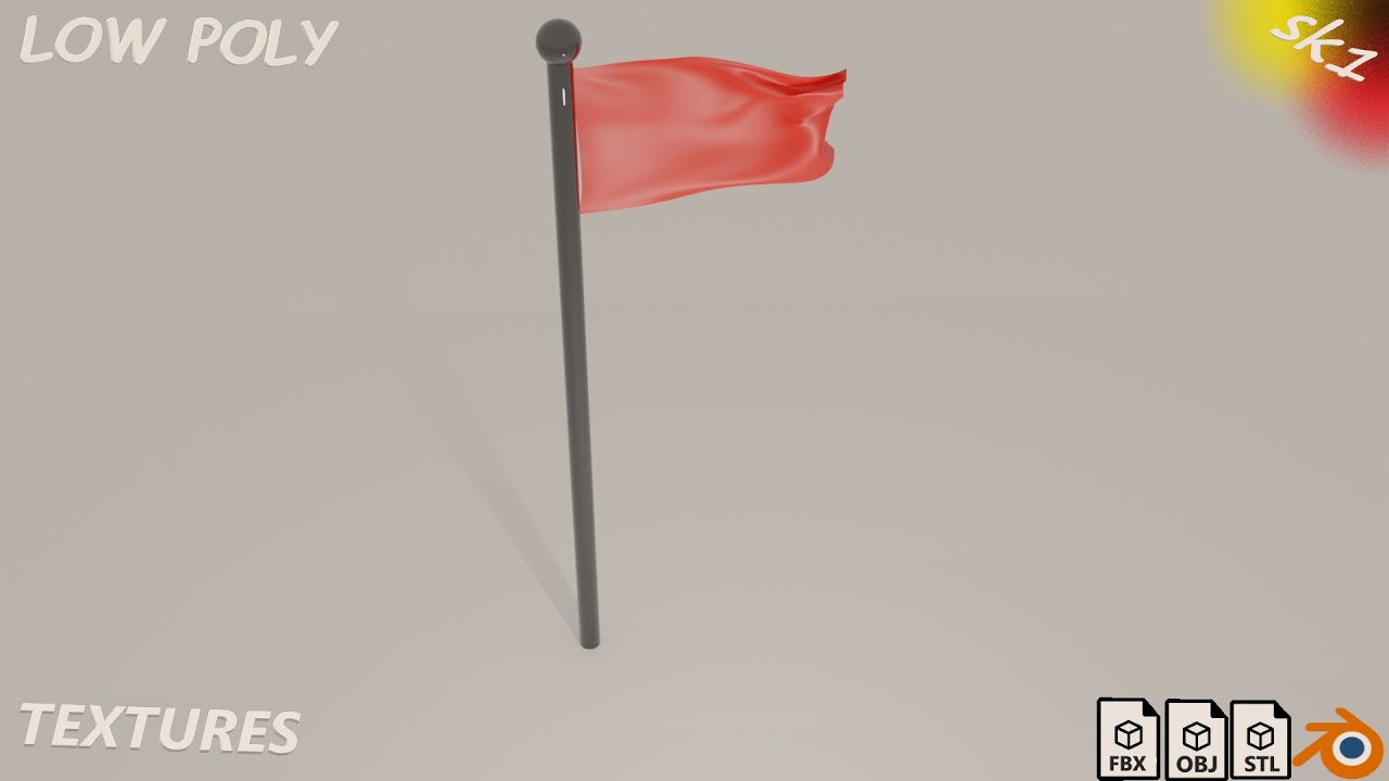 Flag(part 3) | CGTrader