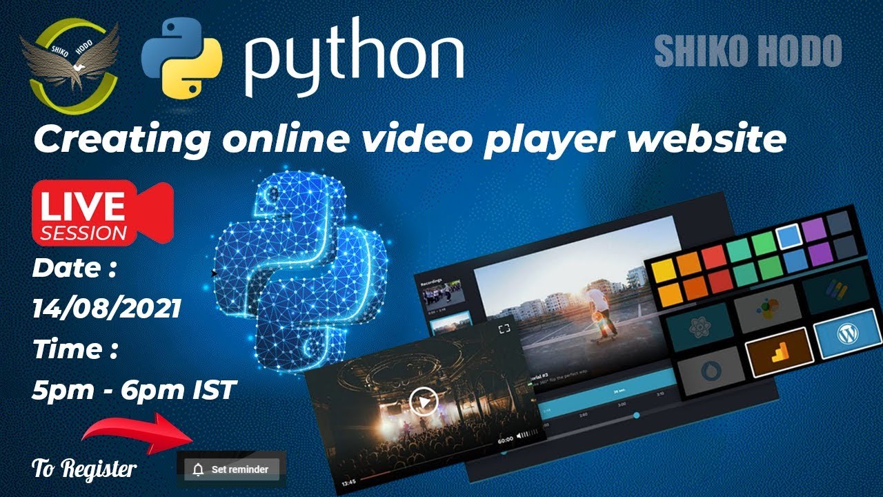 Create your own Online video player Website using Python Django | Python Django Tutorials