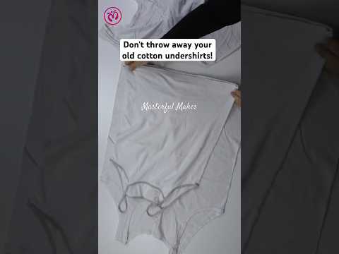 Don't throw away your old cotton undershirts! #short #shorts #diy #recycling