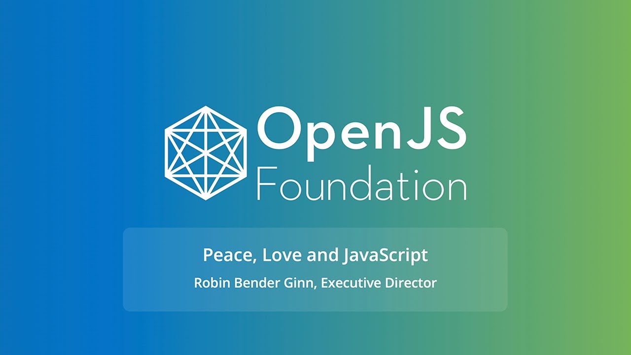 SFNode Meetup: The OpenJS Foundation with Robin Ginn (Executive Director at OpenJS Foundation)