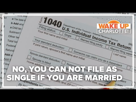 VERIFY | Can married people file their income taxes as single?