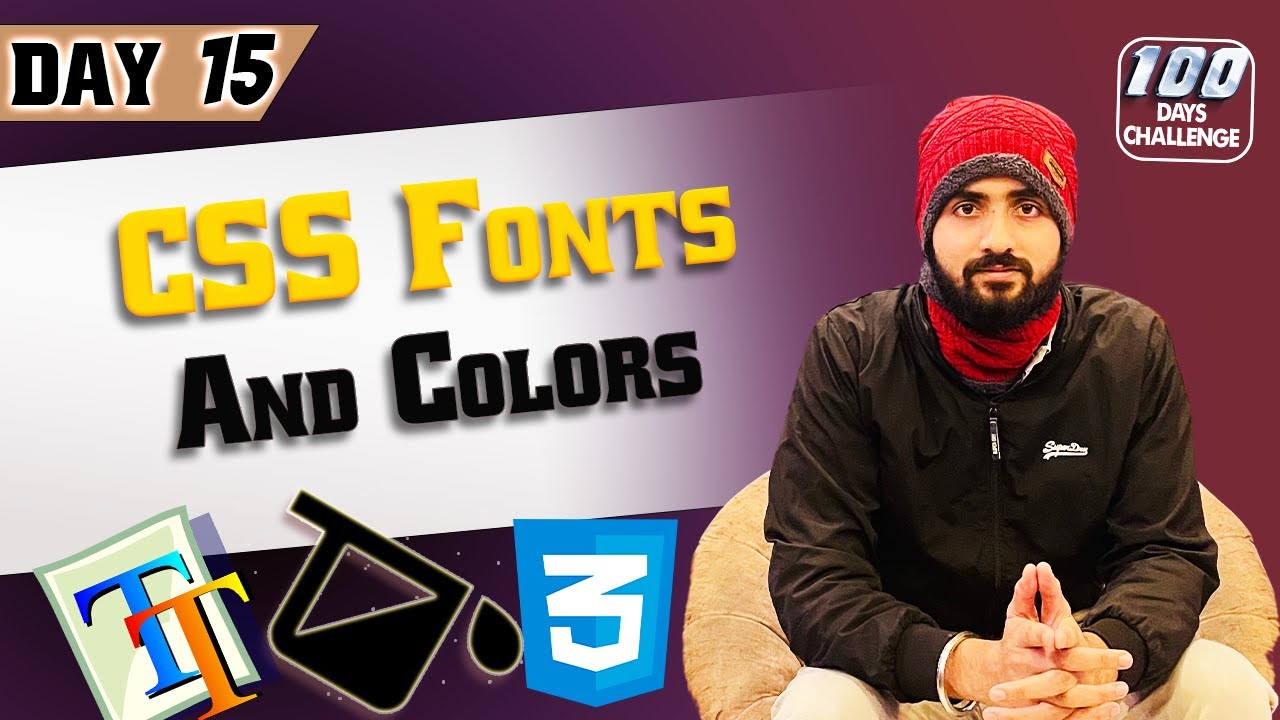CSS Typography: Fonts, Colors && Developer tools | Day 15