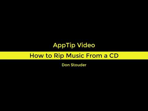 AppTip Video – Rip Music From a CD | Don's Digital Photo Corner - Blog