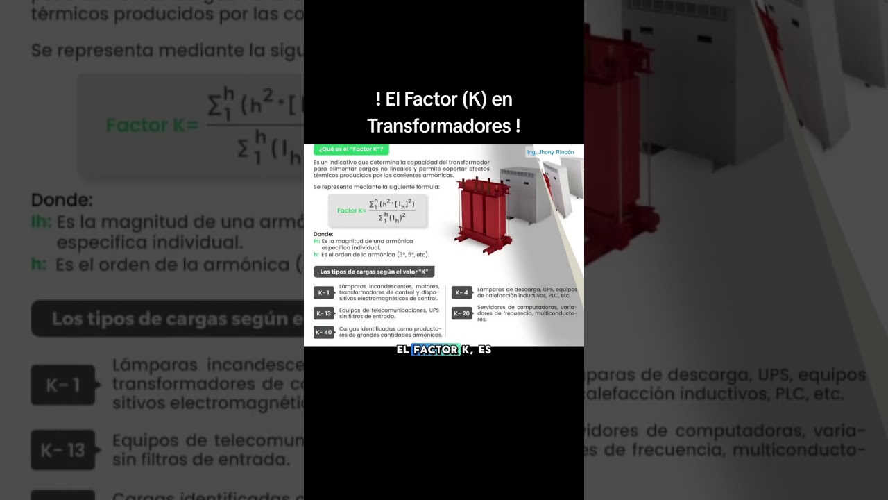 The K Factor in Transformers! #kfactor #transformers #nonlinearloads #harmonics