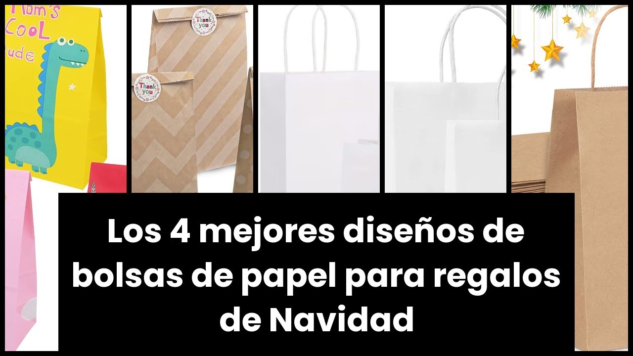 BOLSAS PAPEL NAVIDAD: Los 4 mejores diseños de bolsas de papel para regalos de Navidad