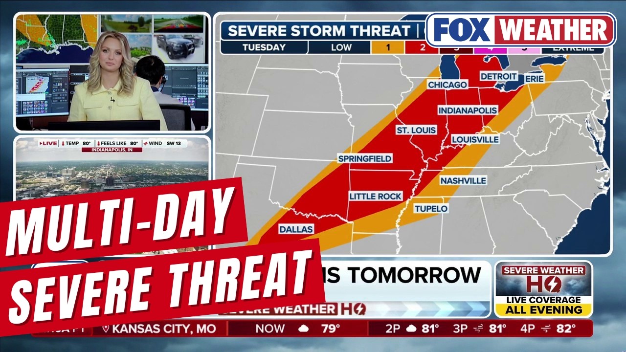 Severe Weather Threat Across The Great Plains And Midwest This Week