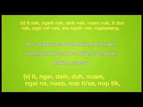 love meaning in English Ngawn