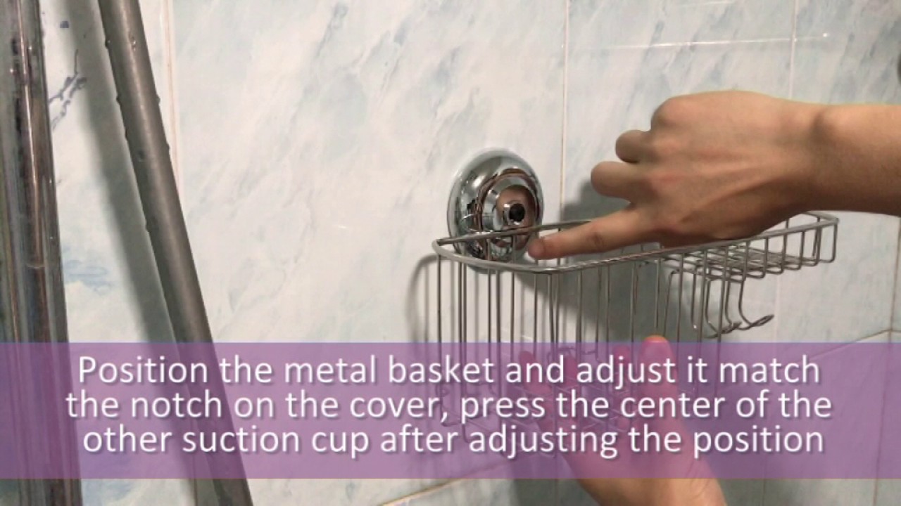 MaxHold Suction Cup Installation - Multifunctional Combo Basket