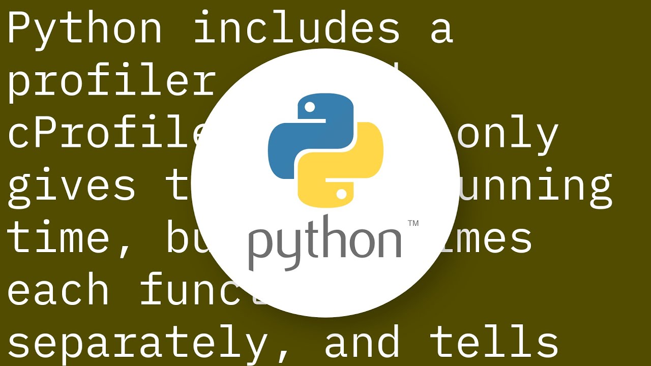How do I profile a Python script?