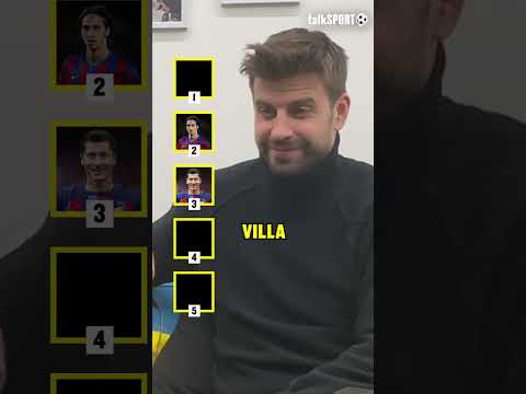 Gerard Piquรฉ Blind Ranking Barcelona Strikers #talksport #football #barcelona