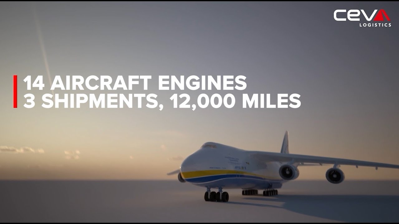Ceva Logistics transport aircraft engines globally - specialized in aerospace logistics