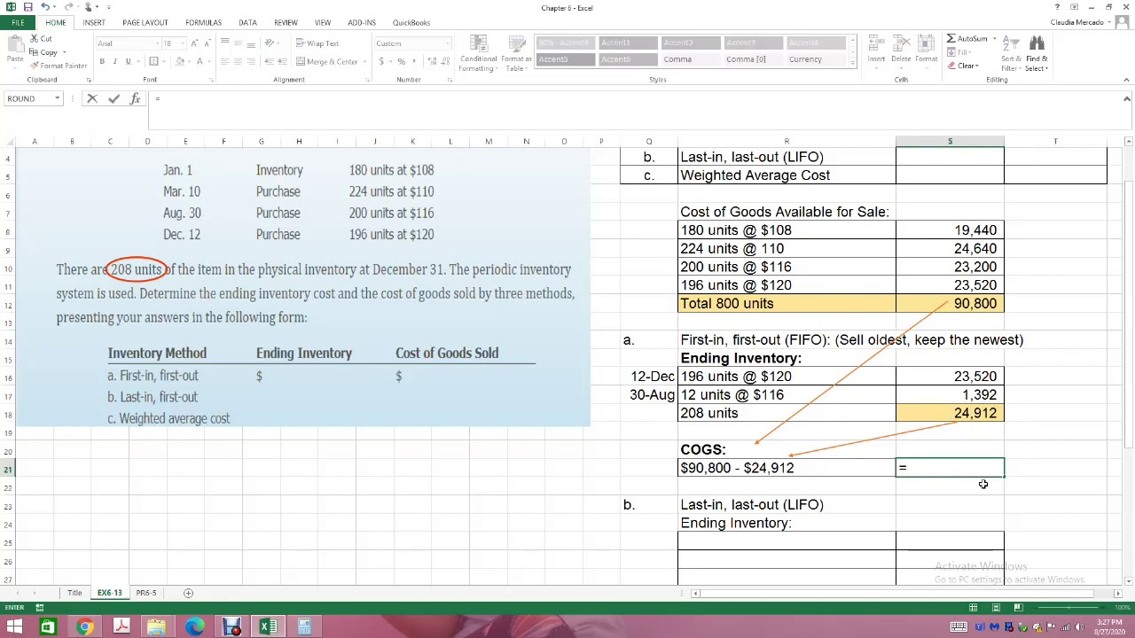 Chapter 6 ACCT 2401 - 15ed Principles of Financial Accounting