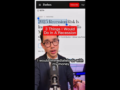 3 Things I Would Do In A Recession