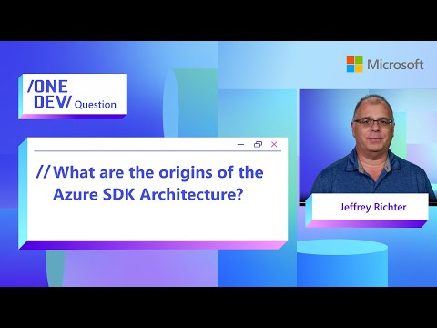 What are the origins of the Azure SDK Architecture?