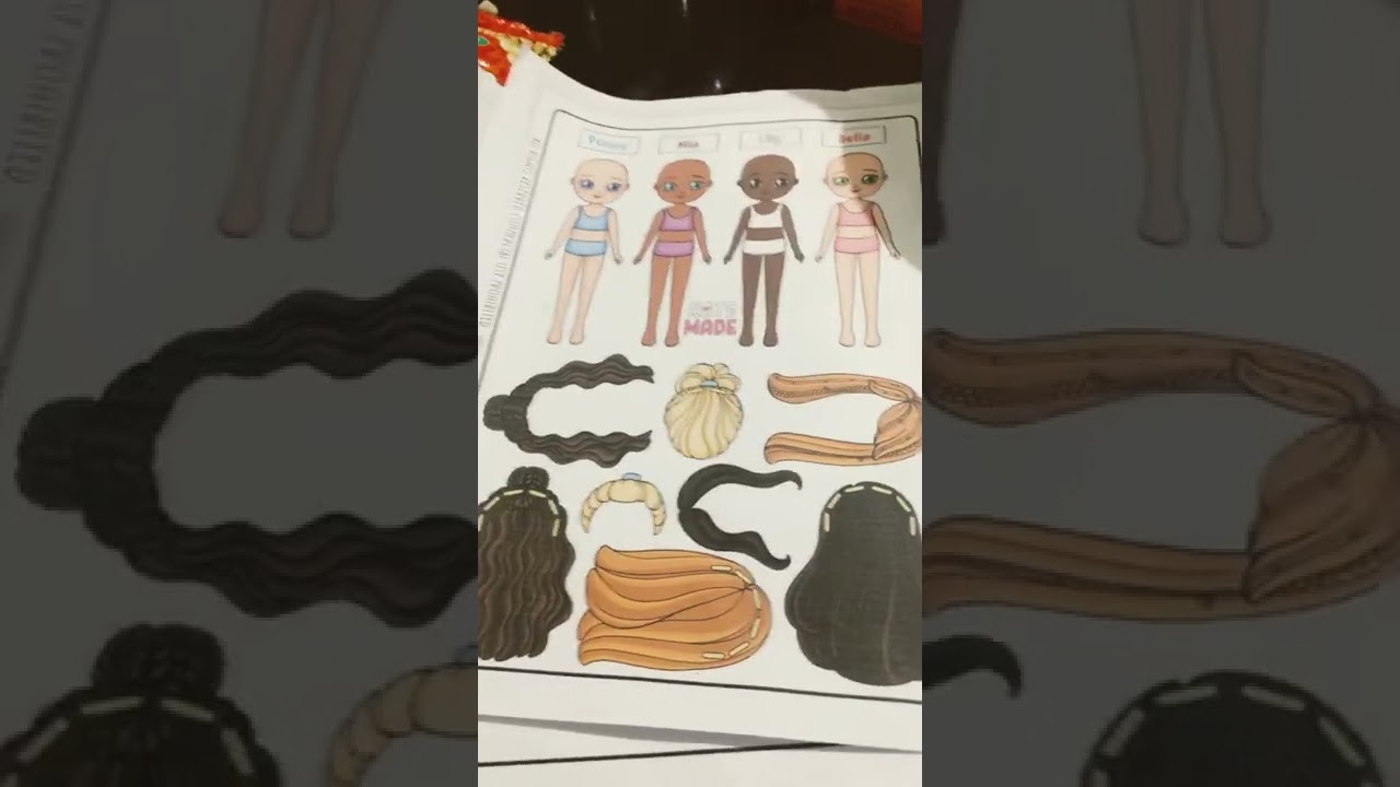 Kate made paper dolls part 1/2