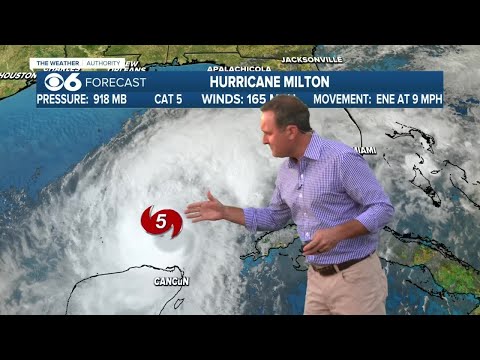 Where is Hurricane Milton and when will it hit Florida?