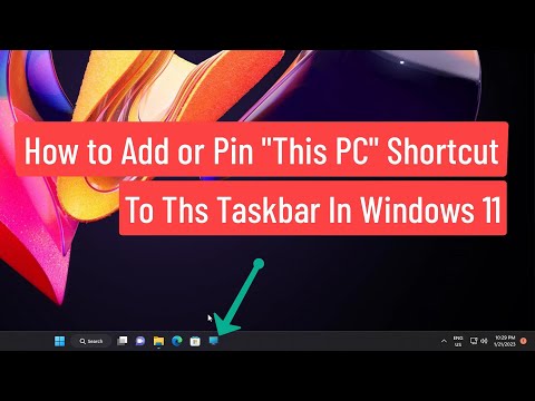 Windows 11 Tutorials || Pin Shortcut to Taskbar | Видео