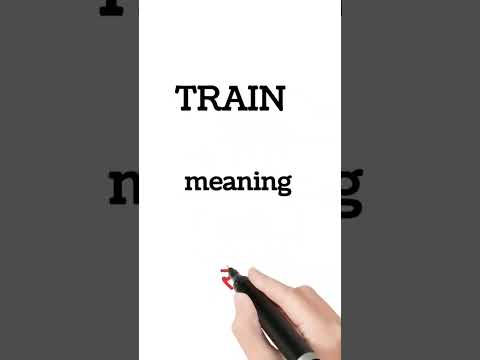 train meaning in Hindi || train ka matlab kya hota hai || #vocabulary #shorts