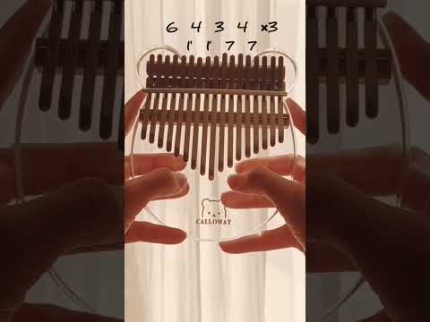 17-keys kalimba beautiful and easy song💗 6 4 3 4 ×3 1' 1' 7 7 - tabs💞 #kalimbalovermusic
