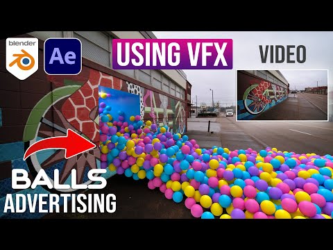 How To Create CGI & VFX 10,000 Bouncy Balls VFX In Blender | Blender VFX Tutorial