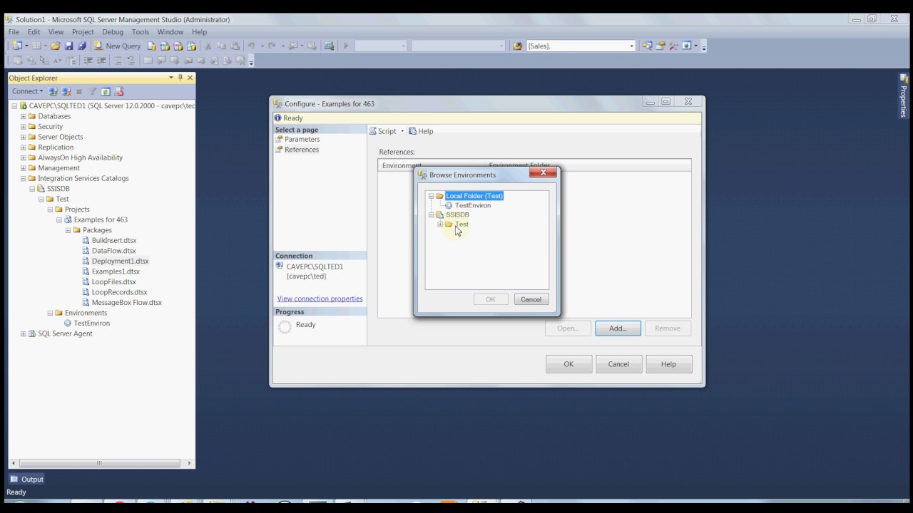 08 SSIS Create Environment