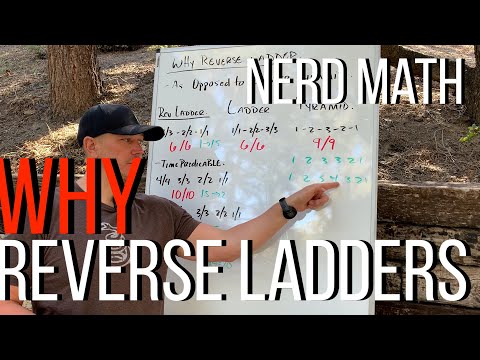 Nerd Math Training. kettlebell Reverse ladders vs ladders vs pyramids