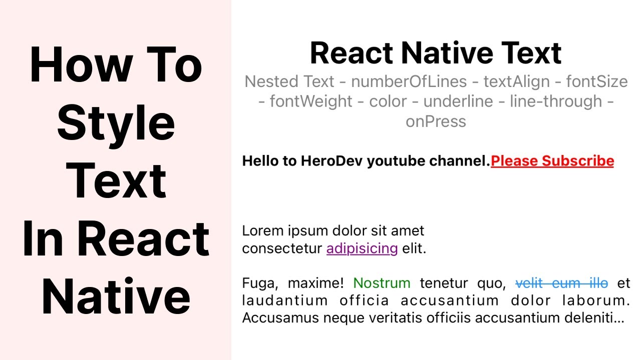 React Native Text And Styling It (The Beginner's Guide to React Native Text)